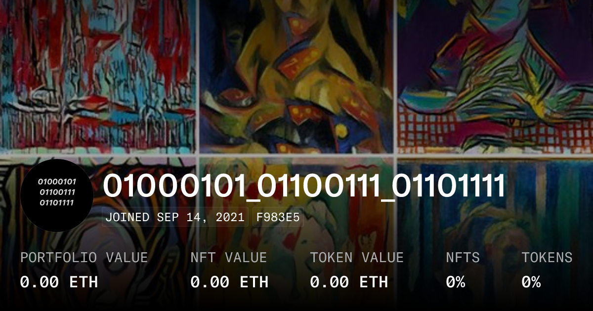 01000101_01100111_01101111 - Profile | OpenSea