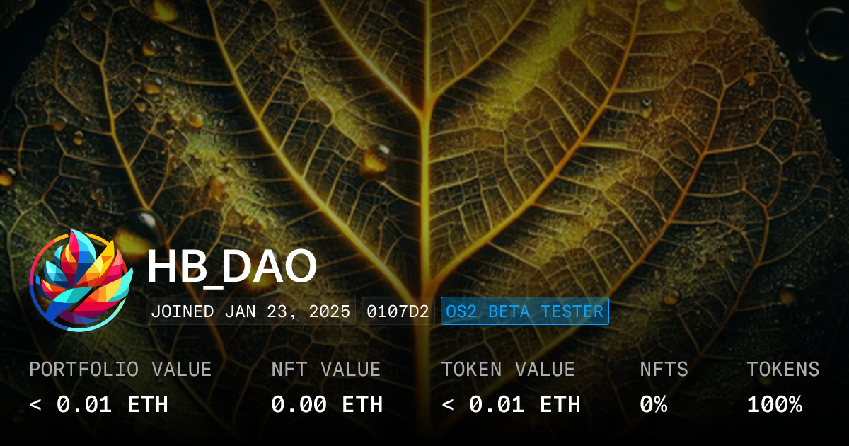HB_DAO - Profile | OpenSea