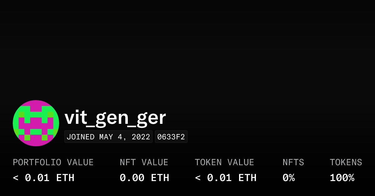 vit_gen_ger - Profile | OpenSea