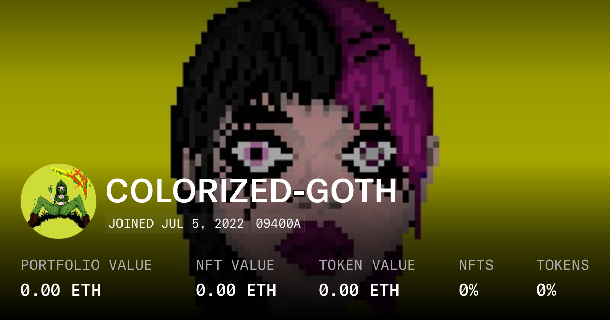 COLORIZED-GOTH - Perfil | OpenSea