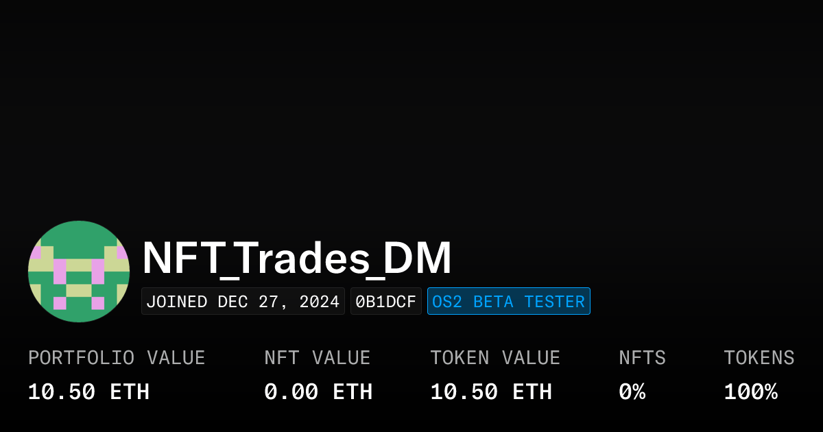 NFT_Trades_DM - Profile | OpenSea