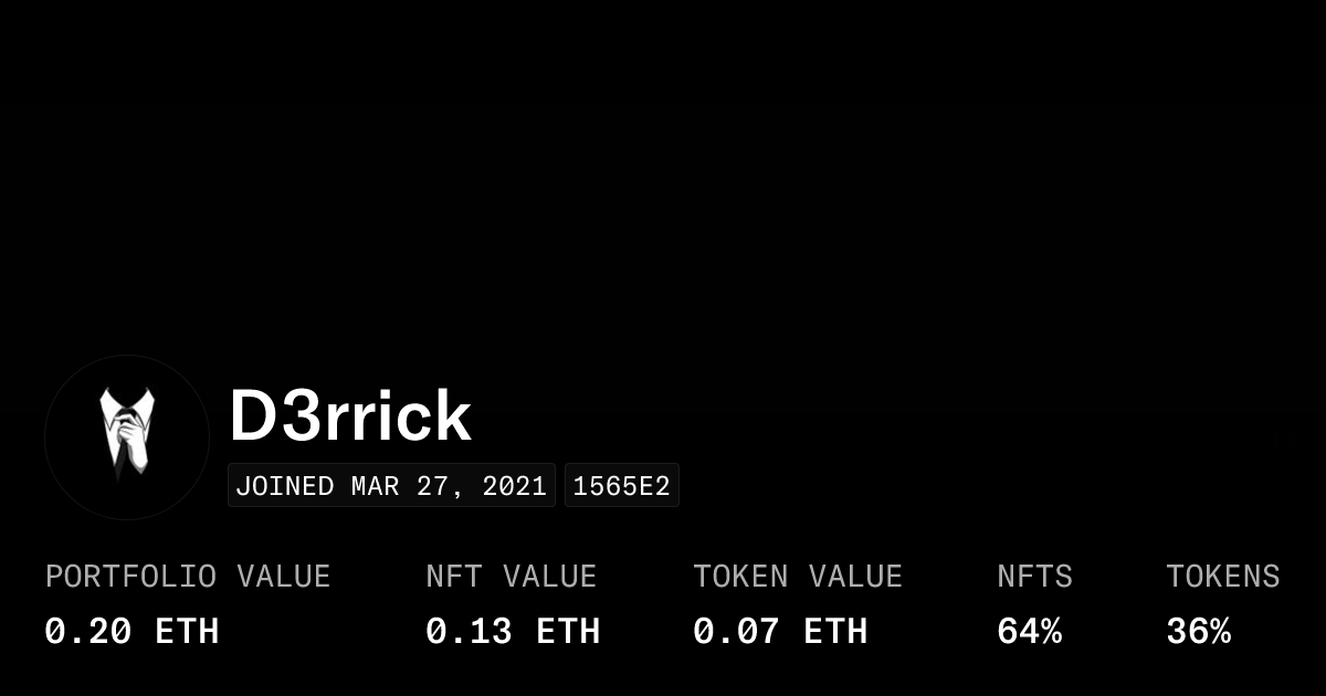 D3rrick - Profile | OpenSea