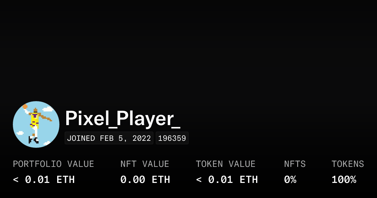 Pixel_Player_ - Profile | OpenSea