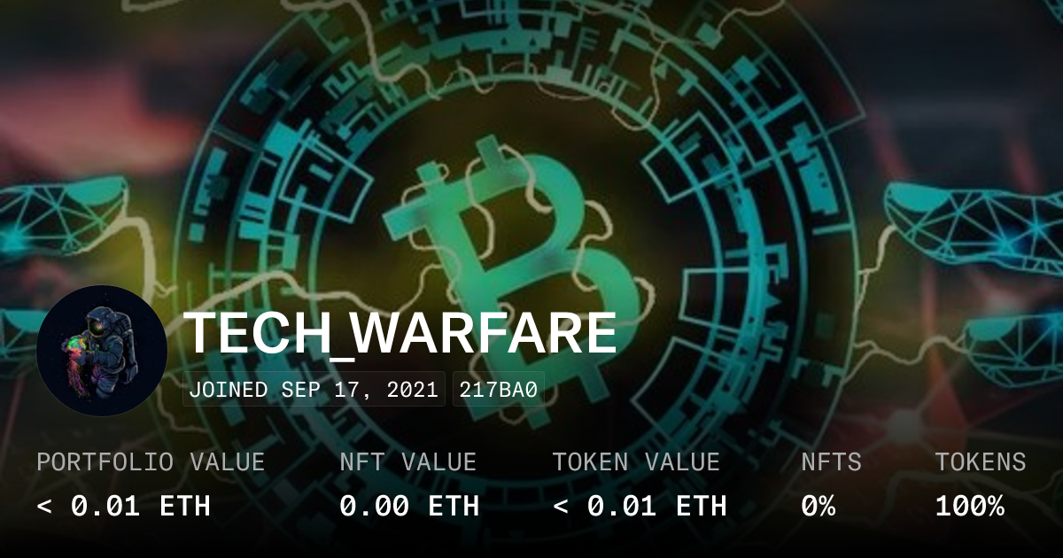 TECH_WARFARE - Profile | OpenSea