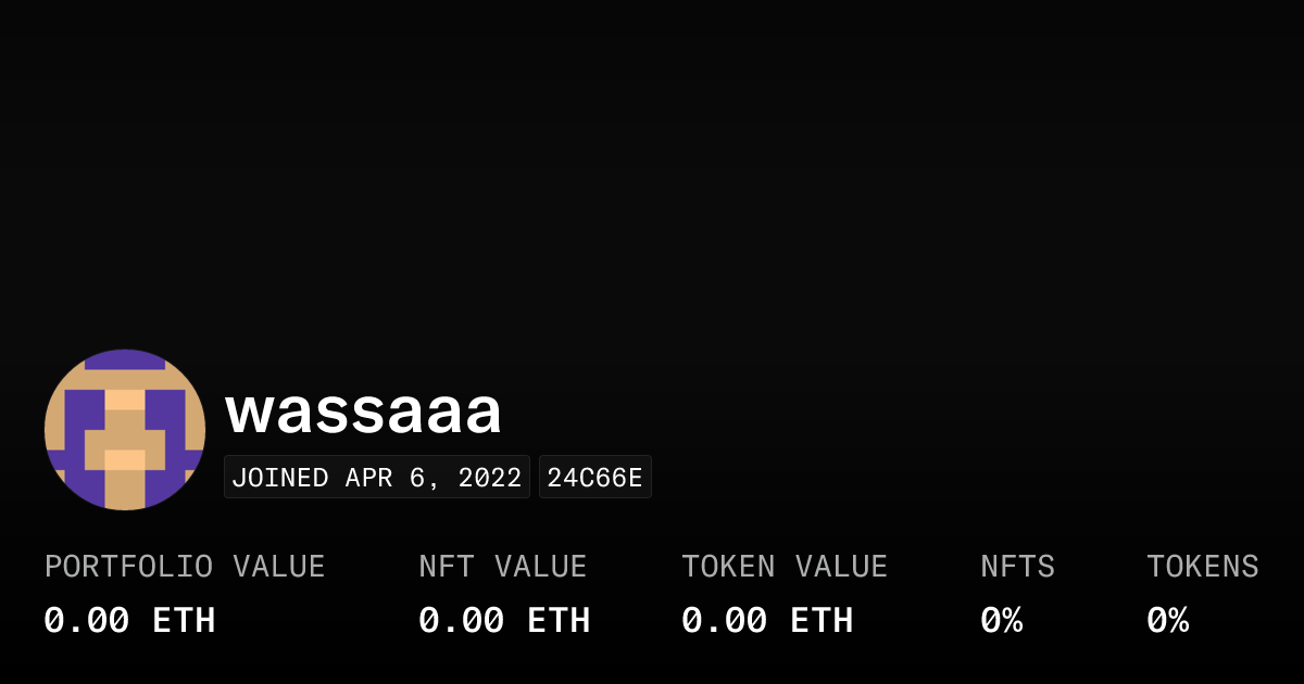 wassaaa - Profile | OpenSea