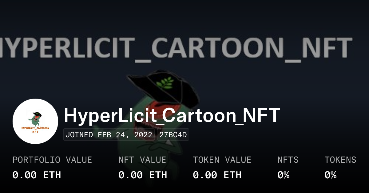 HyperLicit_Cartoon_NFT - Perfil | OpenSea