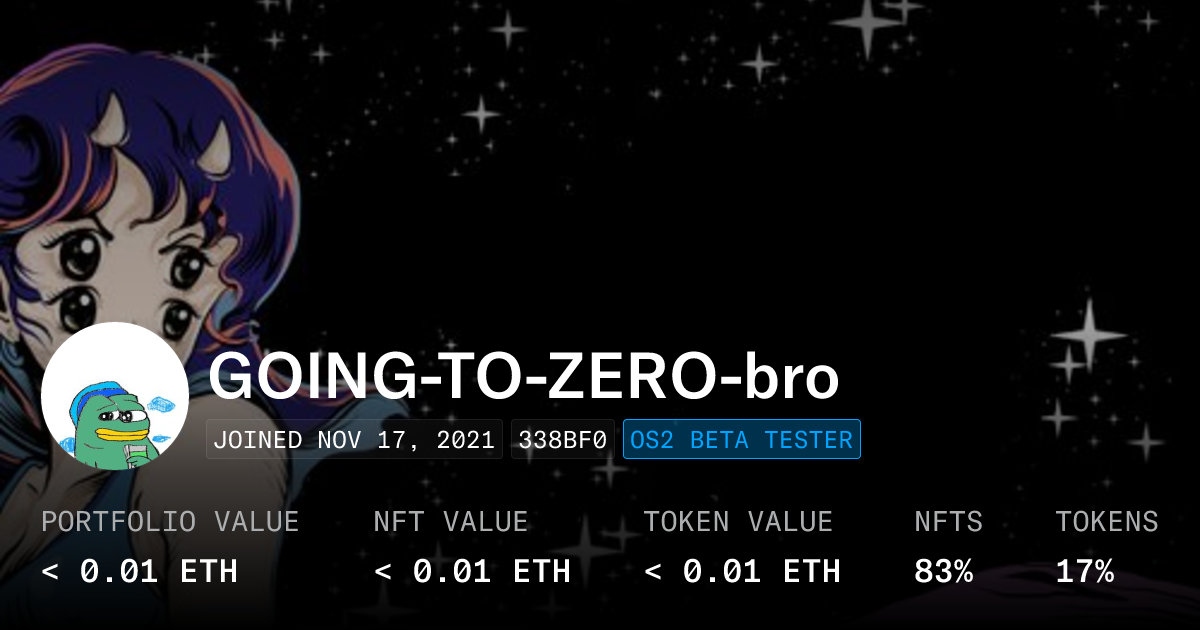GOING-TO-ZERO-bro - Profile | OpenSea