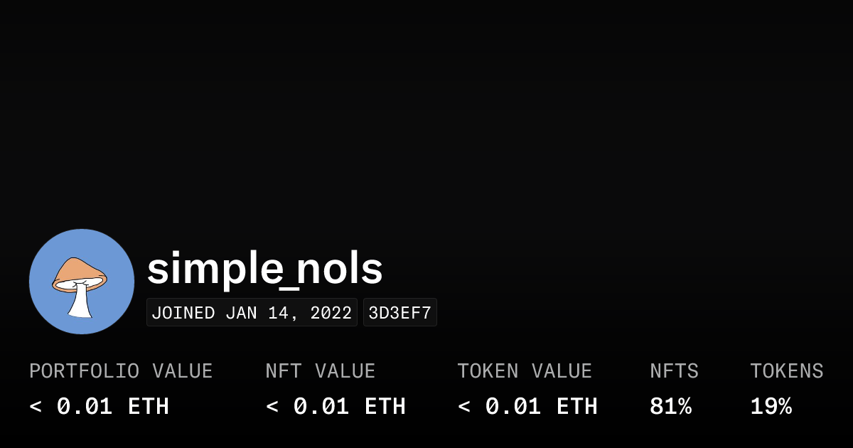 simple_nols - Profile | OpenSea
