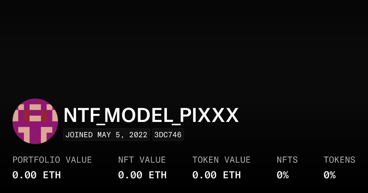 NTF_MODEL_PIXXX - Profile | OpenSea