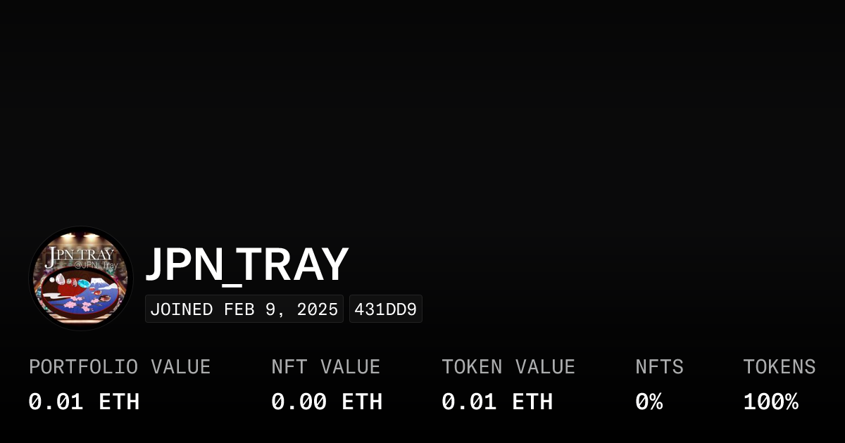JPN_TRAY - Profile | OpenSea