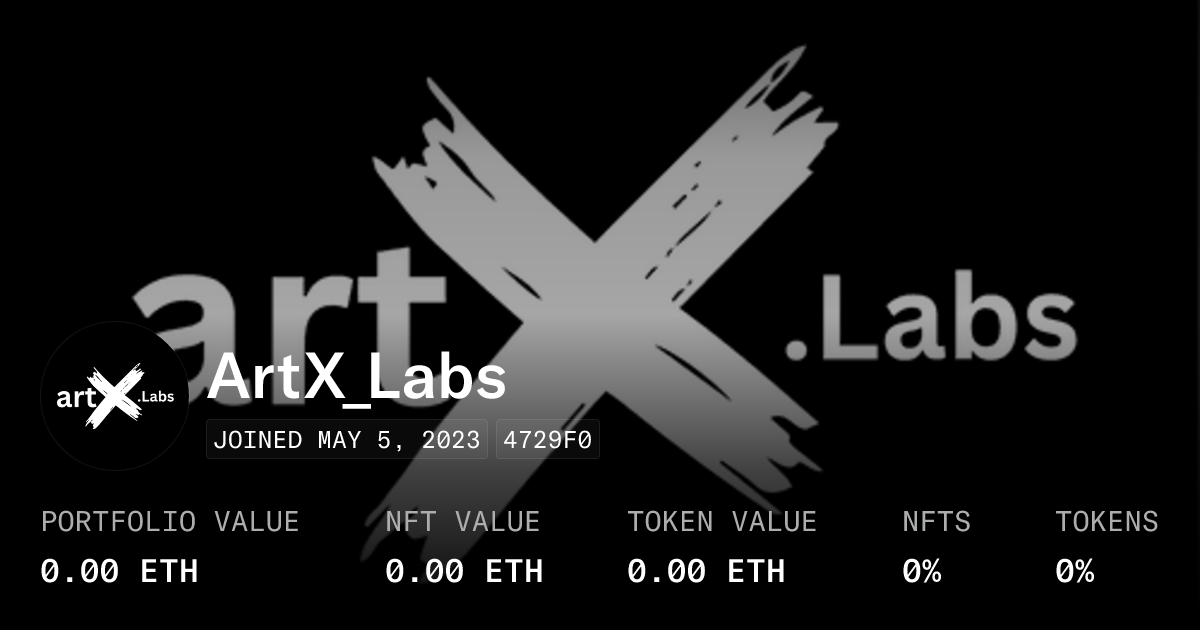 ArtX_Labs - Profile | OpenSea