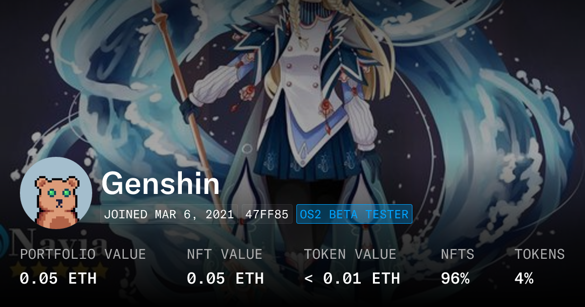 Genshin - Perfil | OpenSea