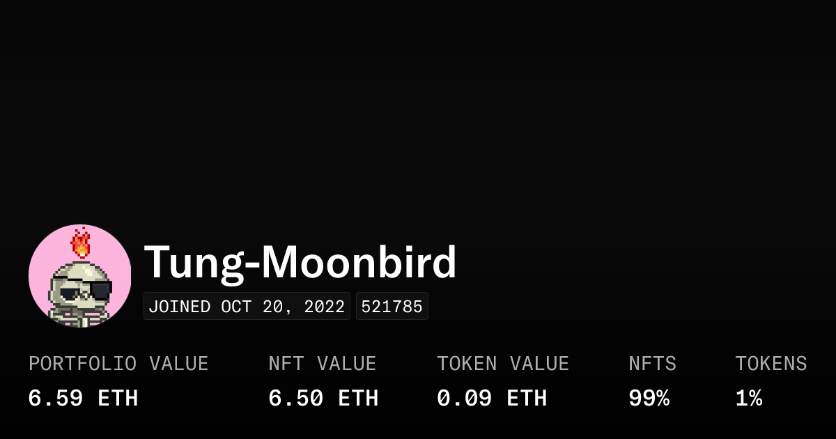 Tung-Moonbird - Profile | OpenSea