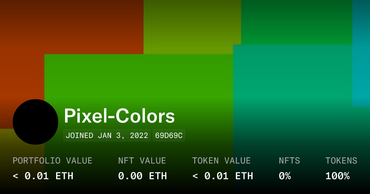 Pixel-Colors - Profile | OpenSea