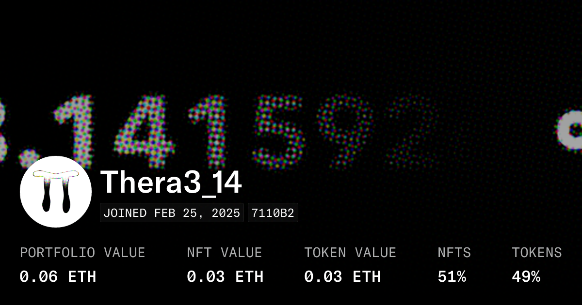 Thera3_14 - Profile | OpenSea