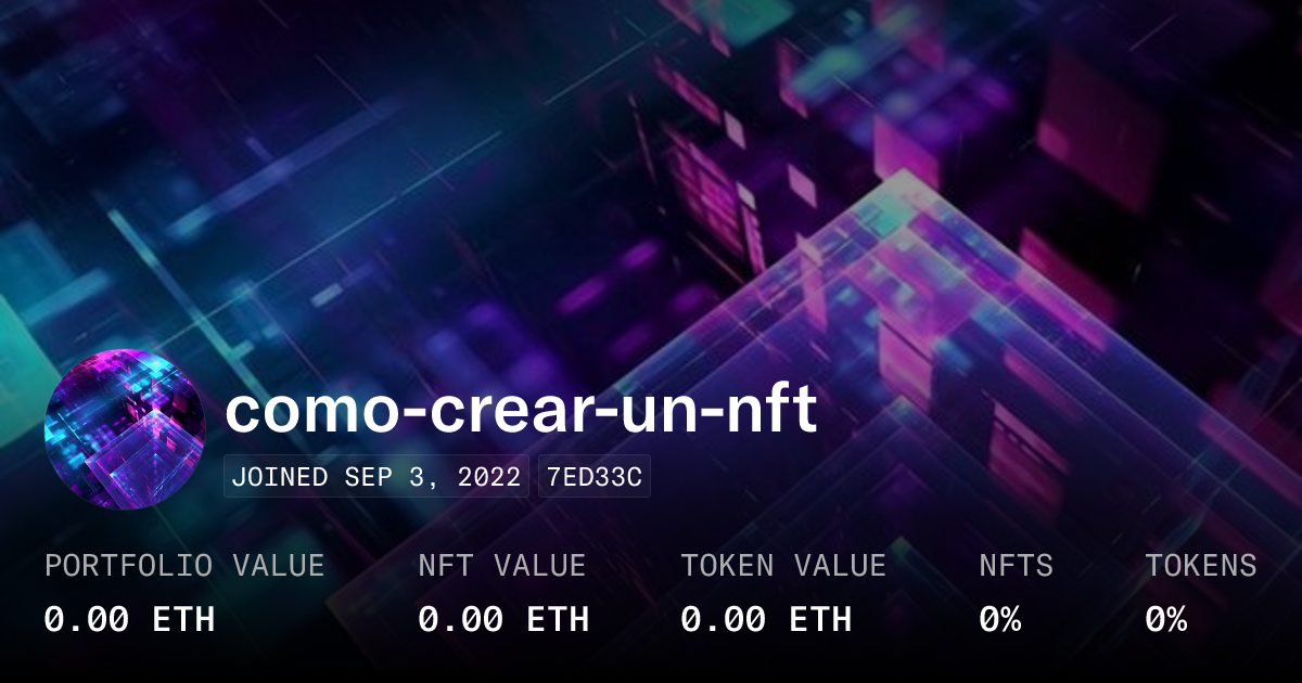 como-crear-un-nft - Perfil | OpenSea