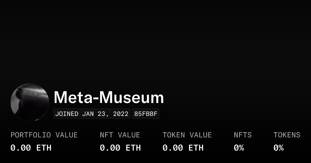 Meta-Museum - Profile | OpenSea