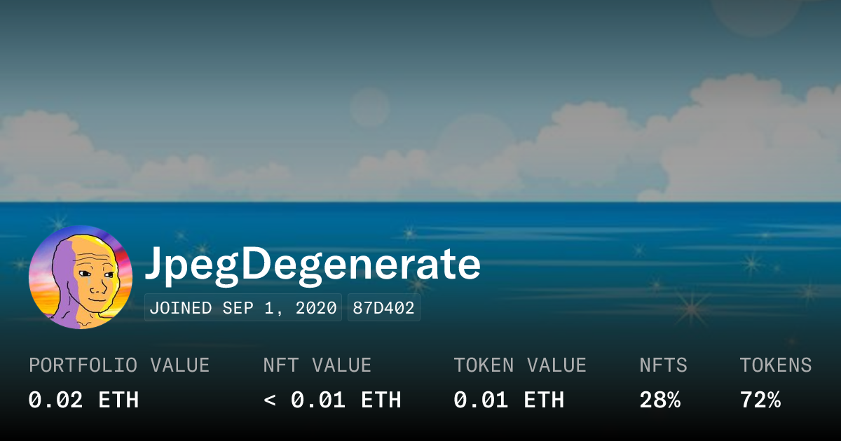 JpegDegenerate - Perfil | OpenSea