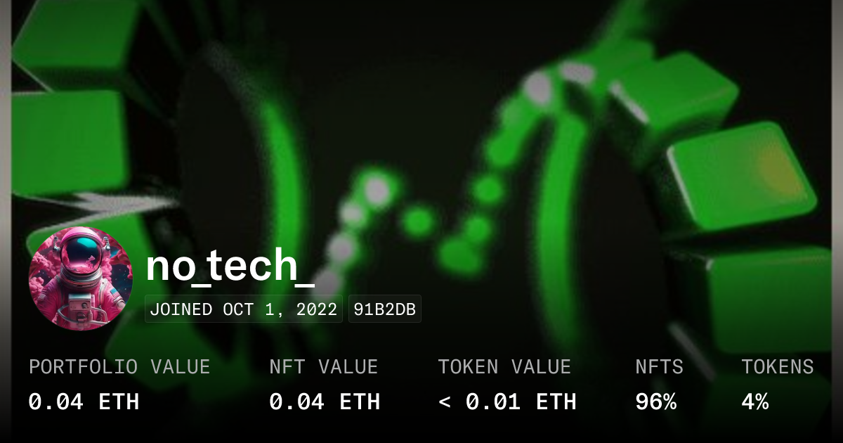 no_tech_ - Profile | OpenSea