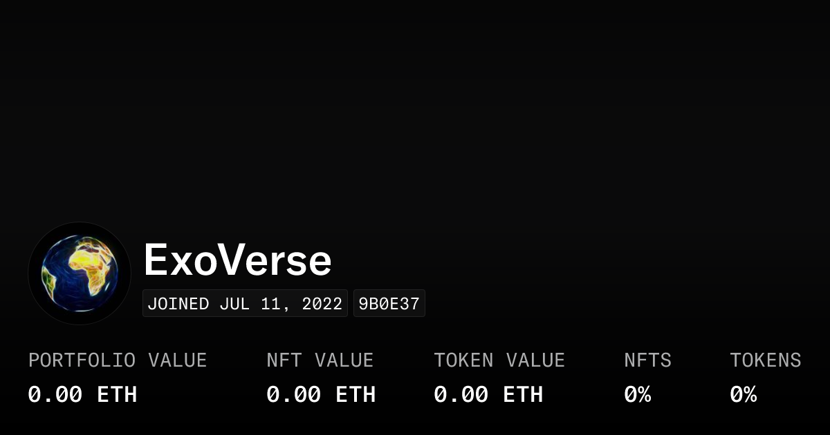 ExoVerse - Perfil | OpenSea