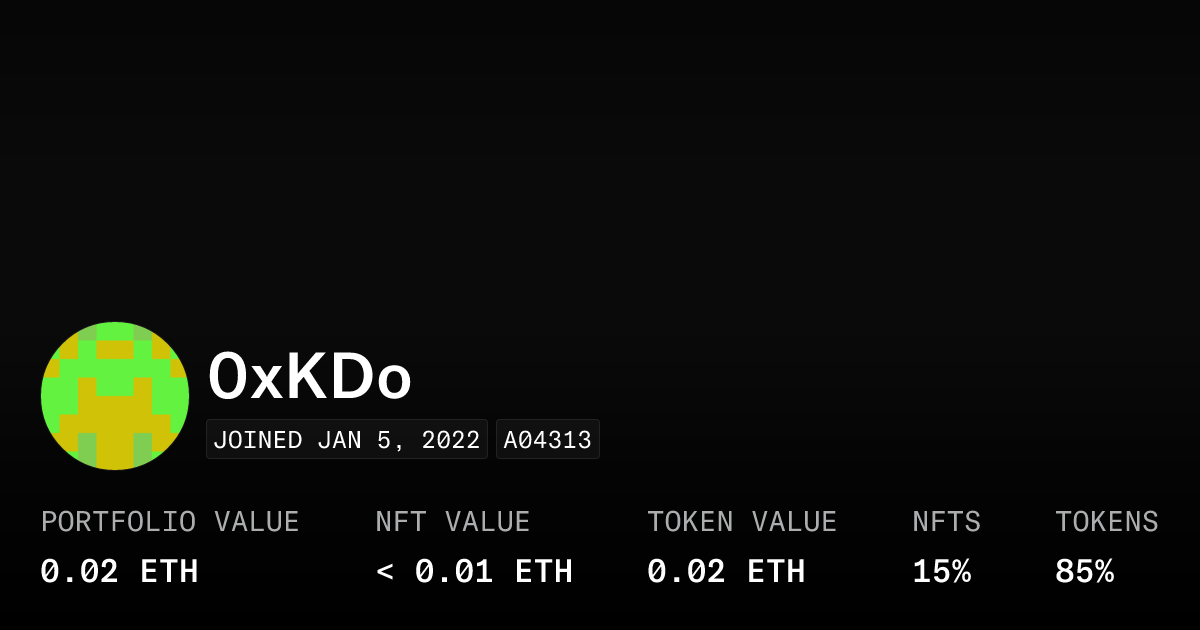 0xKDo - Profile | OpenSea