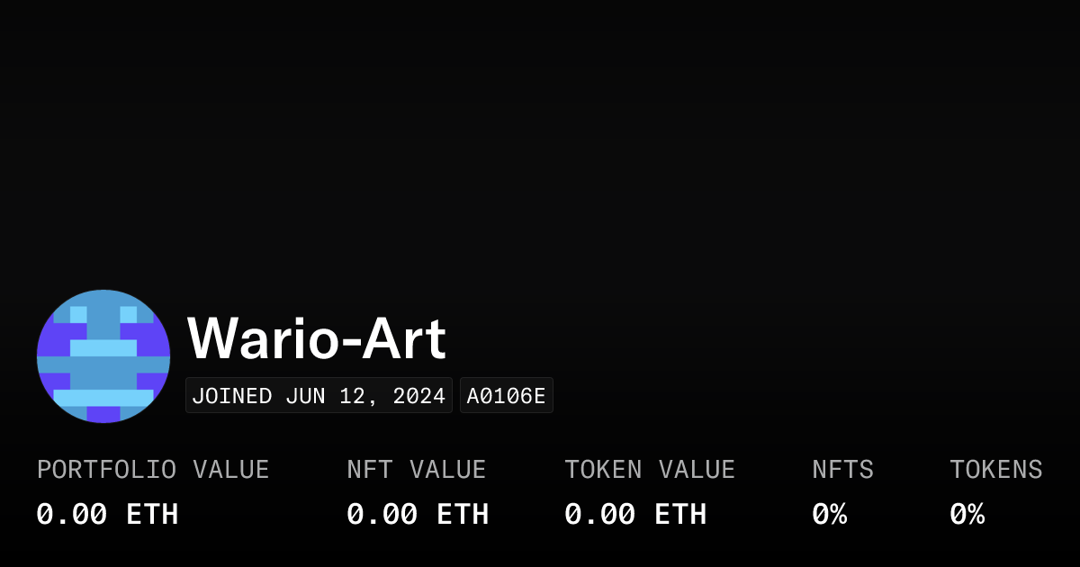 Wario-Art - Perfil | OpenSea