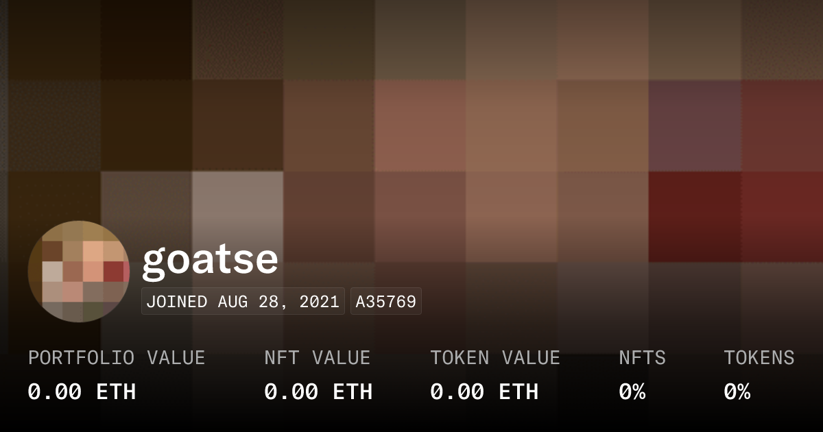 goatse - 個人資料 | OpenSea