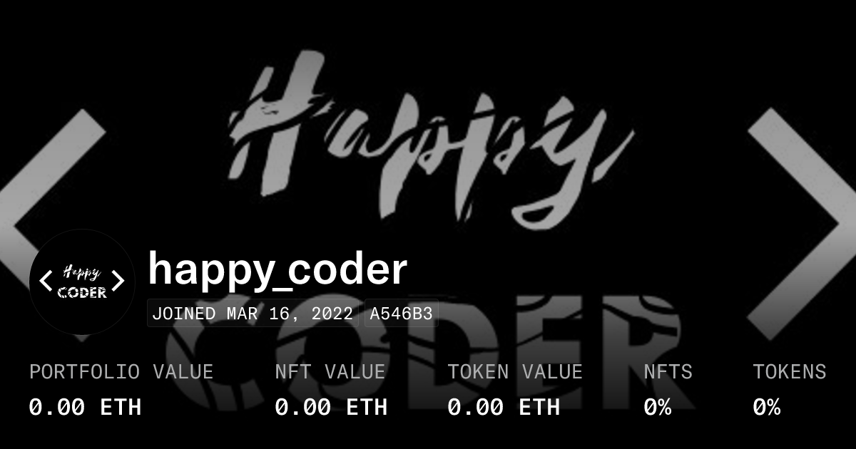 happy_coder - Profile | OpenSea