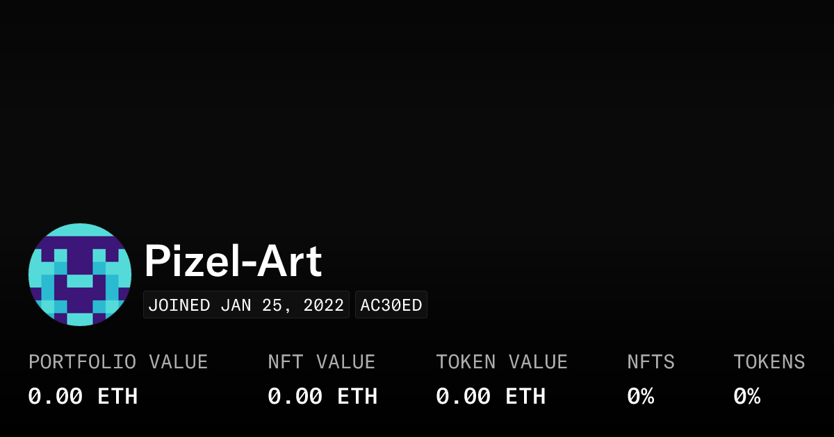 Pizel-Art - 個人資料 | OpenSea