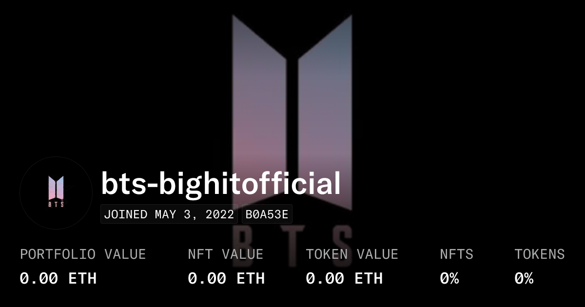 bts-bighitofficial - Profile | OpenSea