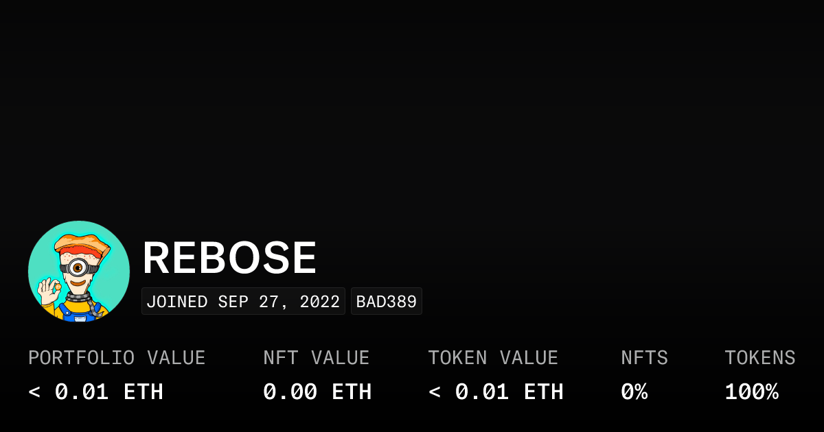 REBOSE - Perfil | OpenSea