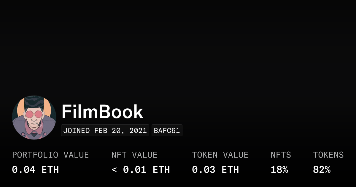 FilmBook - Perfil | OpenSea