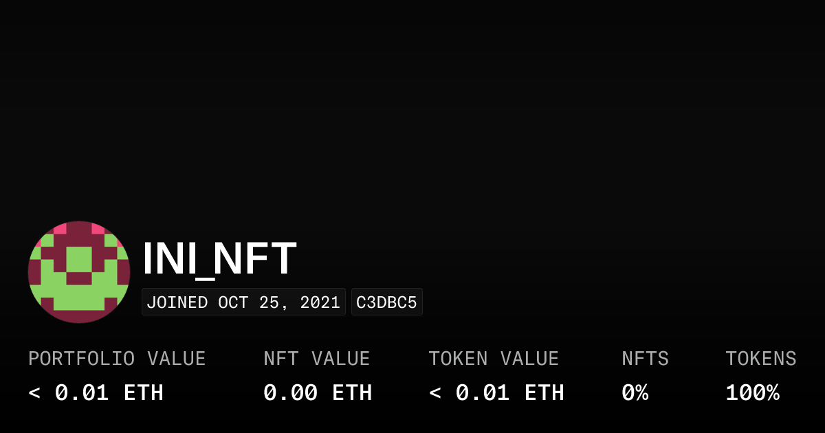 INI_NFT - Perfil | OpenSea