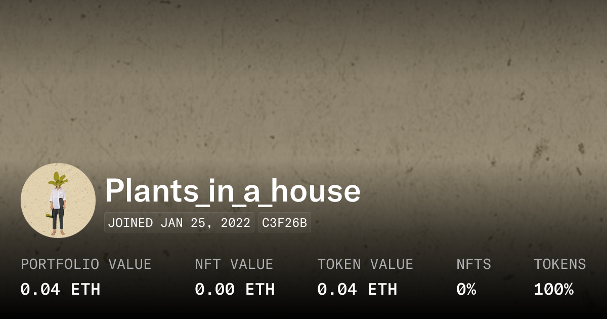 Plants_in_a_house - Perfil | OpenSea