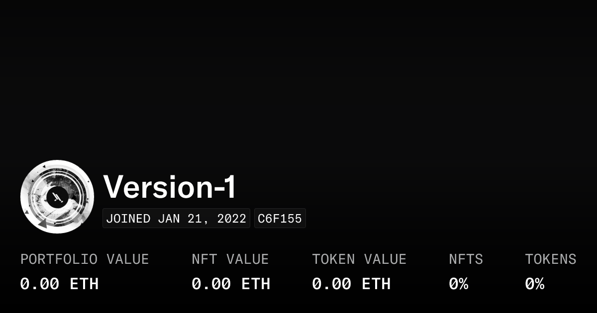 Version-1 - Profile | OpenSea