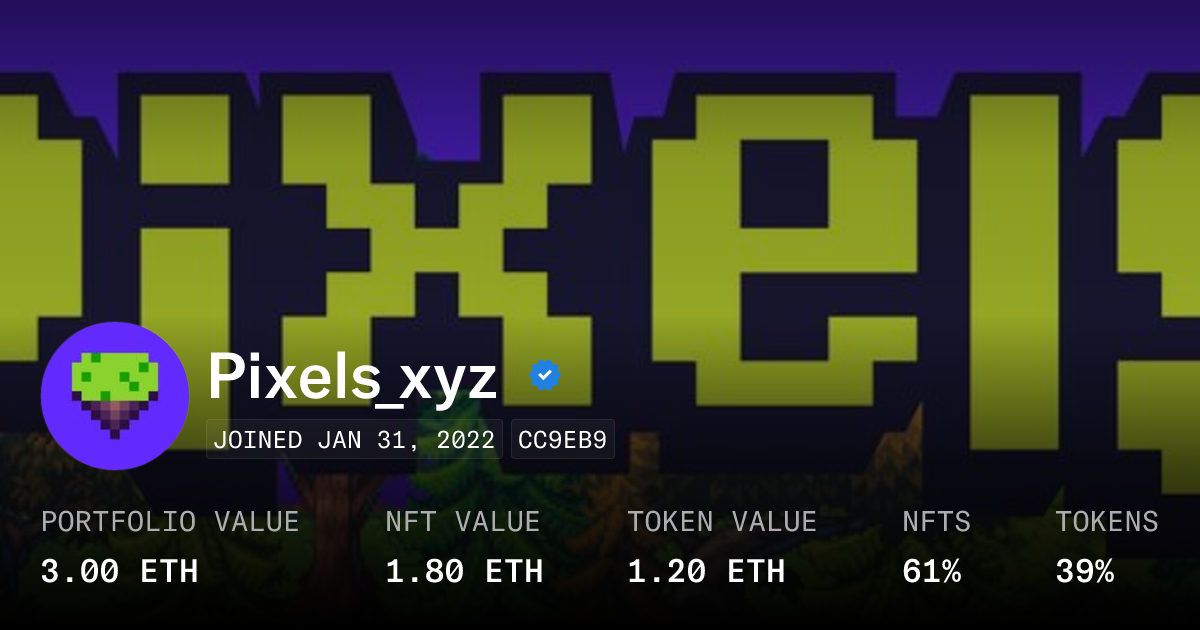 Pixels_xyz - Profile | OpenSea