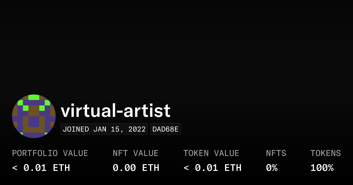 virtual-artist - Profile | OpenSea