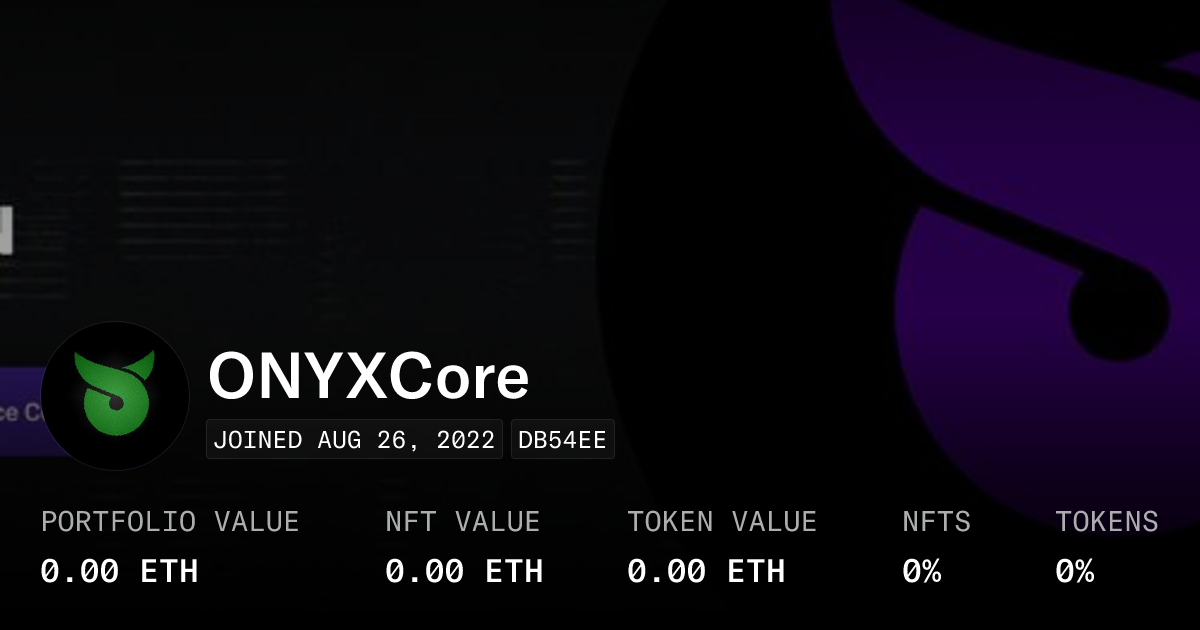 ONYXCore - Profile | OpenSea