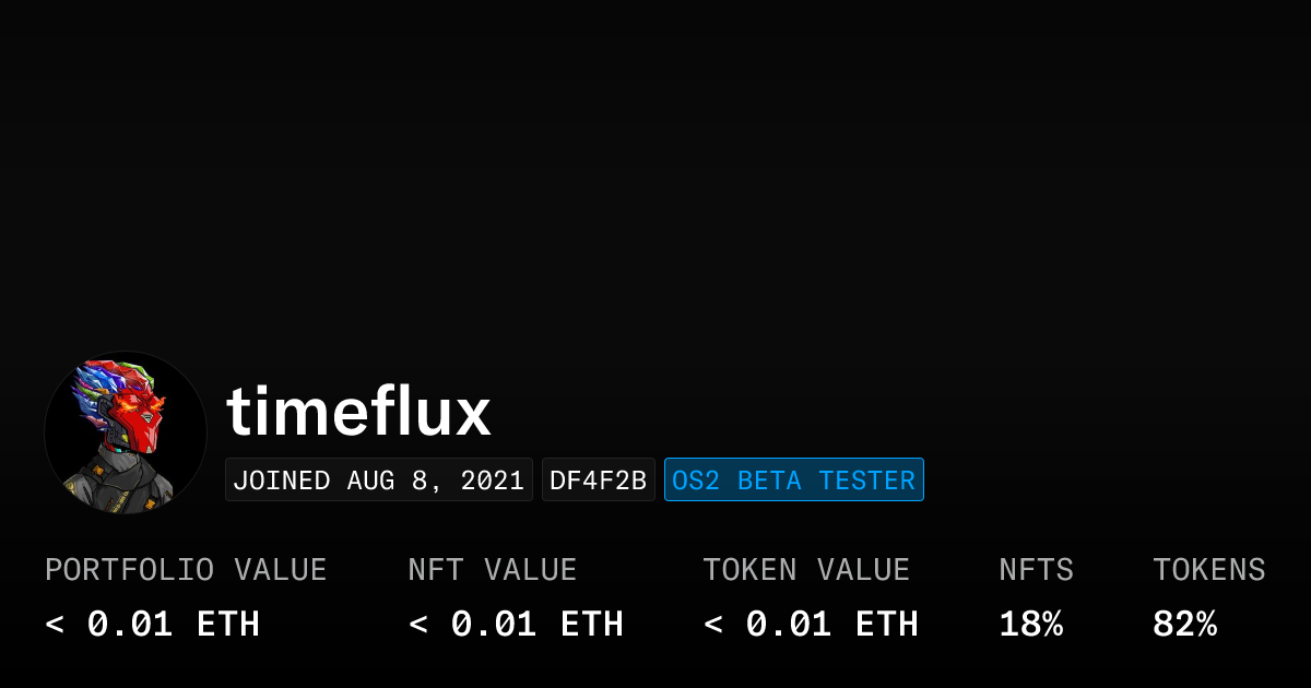 timeflux - Profile | OpenSea