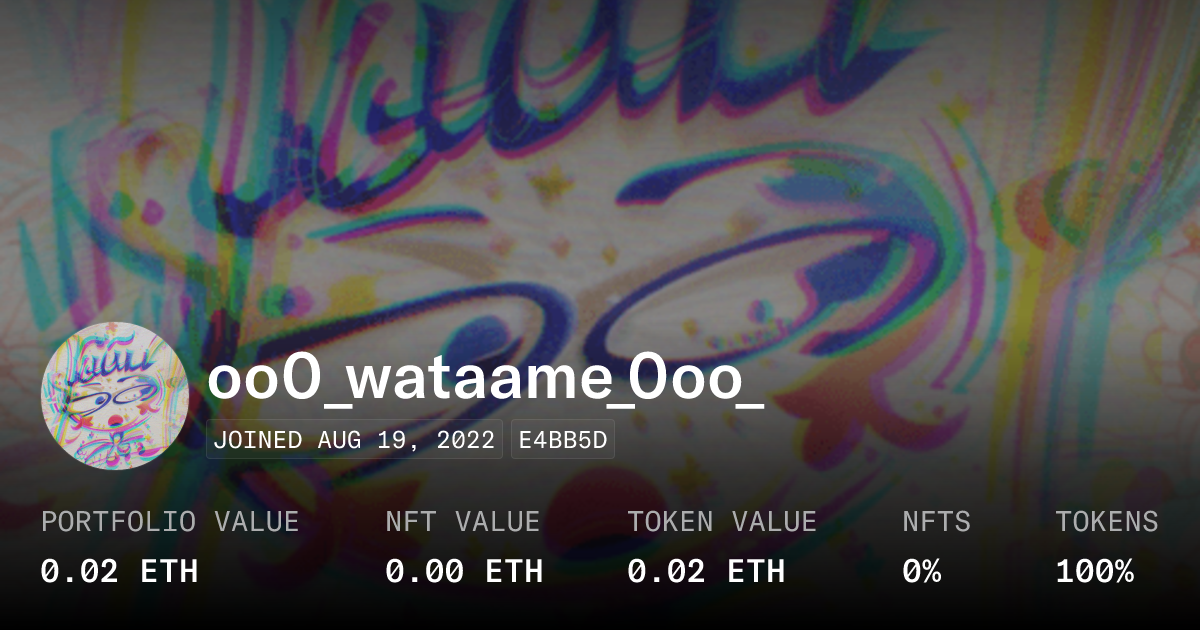 oo0_wataame_0oo_ - Profile | OpenSea
