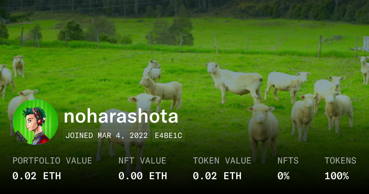noharashota - Profile | OpenSea