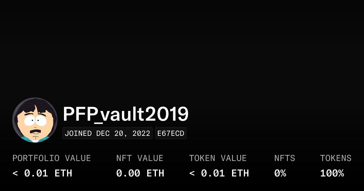 PFP_vault2019 - Profile | OpenSea