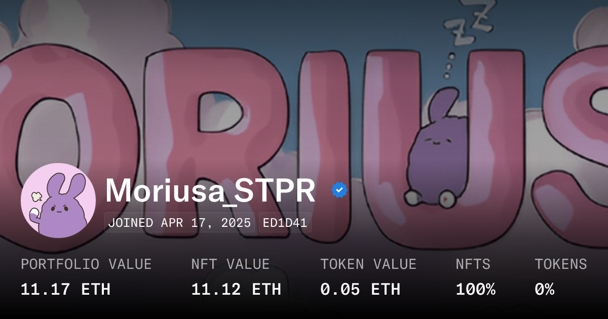 Moriusa_STPR - Profile | OpenSea
