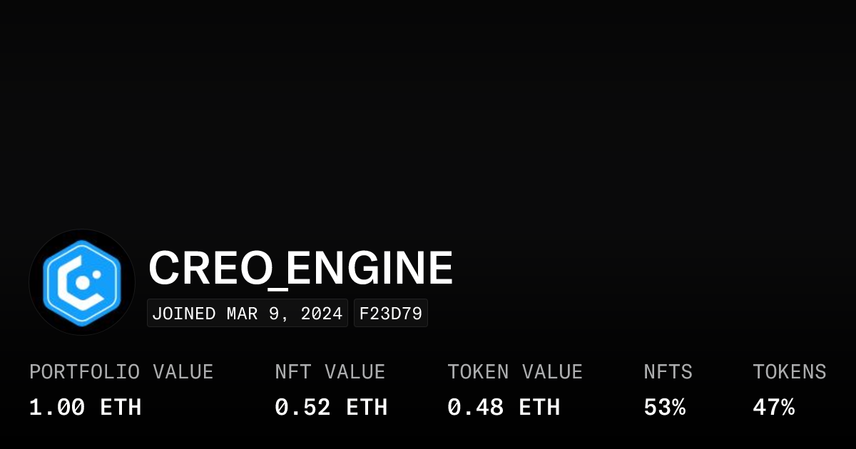 CREO_ENGINE - Profile | OpenSea