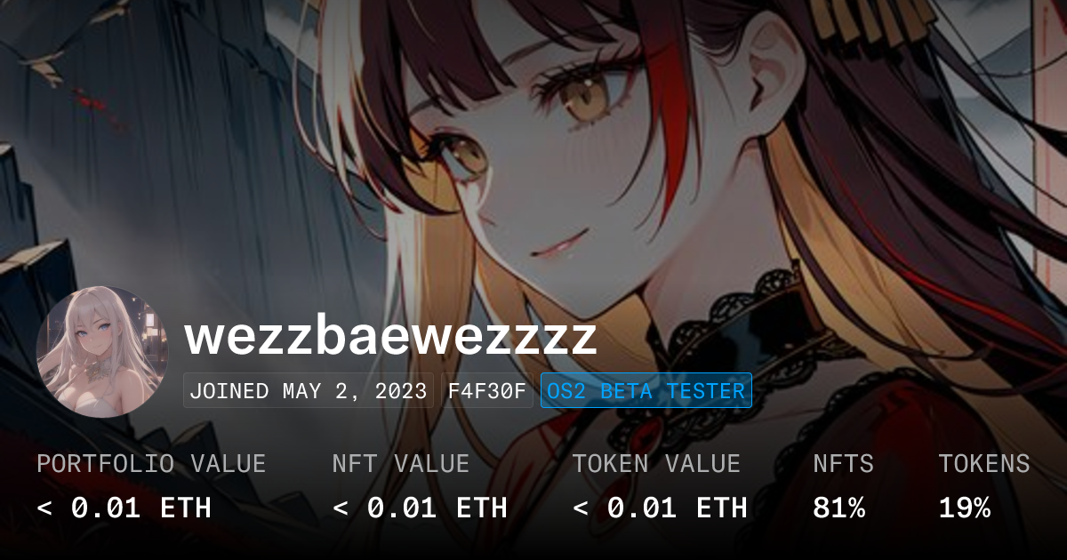 wezzbaewezzzz - Profile | OpenSea