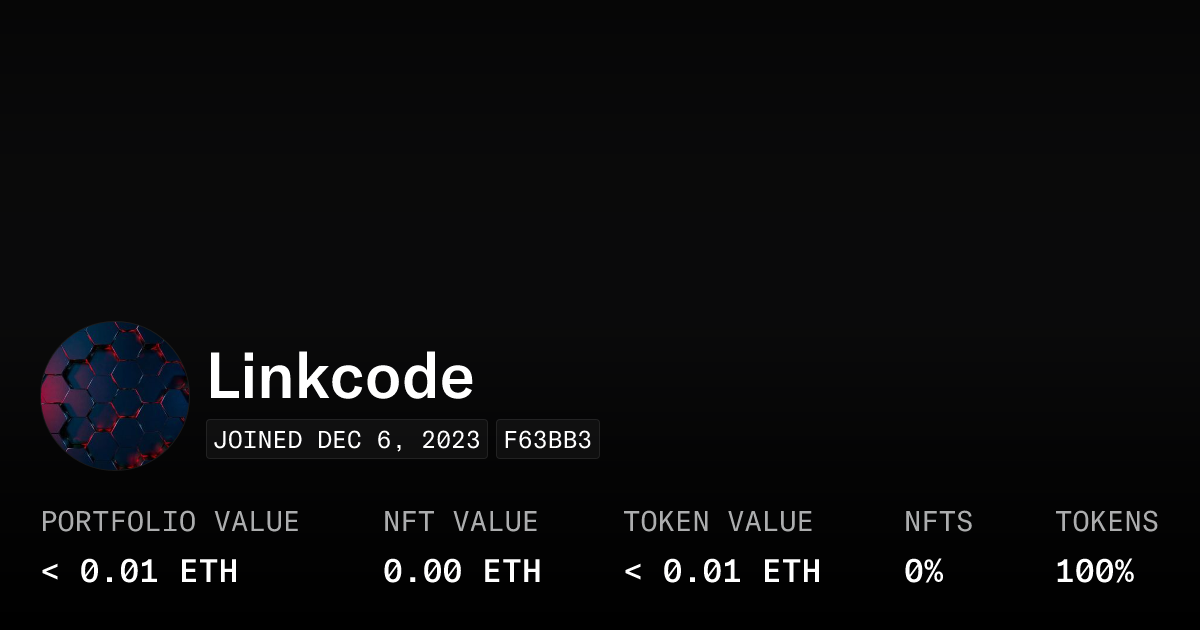 Linkcode - Perfil | OpenSea