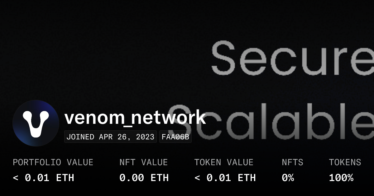 venom_network - Profile | OpenSea
