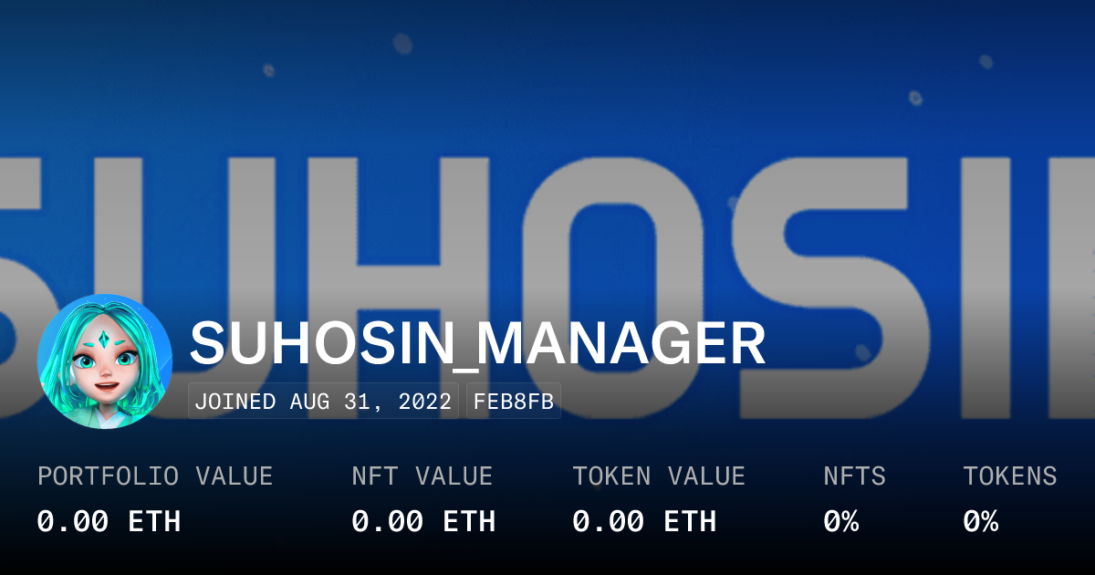 SUHOSIN_MANAGER - Perfil | OpenSea