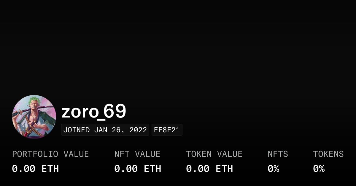 zoro_69 - Profile | OpenSea
