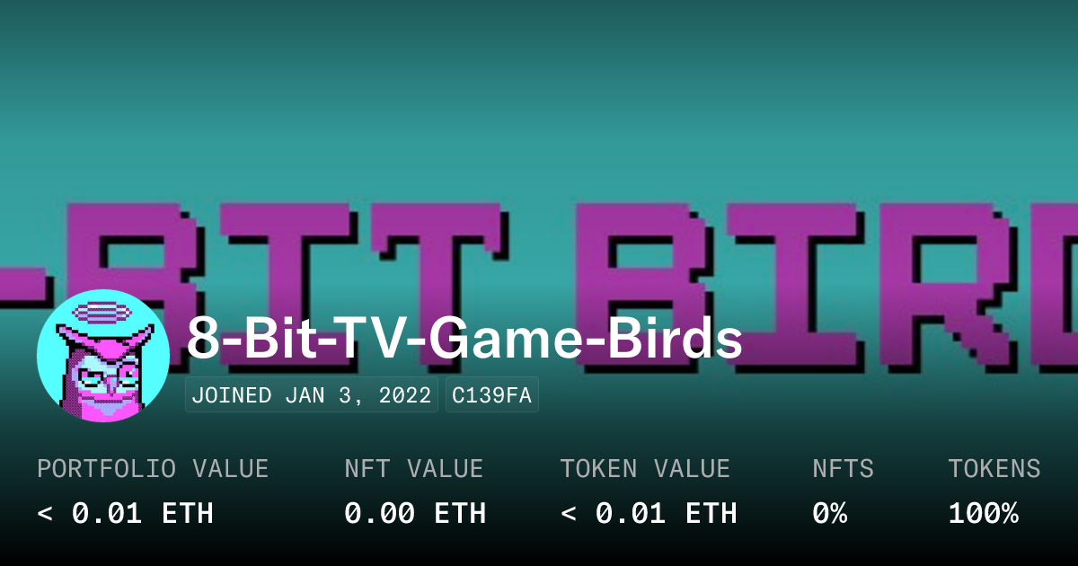 8-Bit-TV-Game-Birds - Perfil | OpenSea